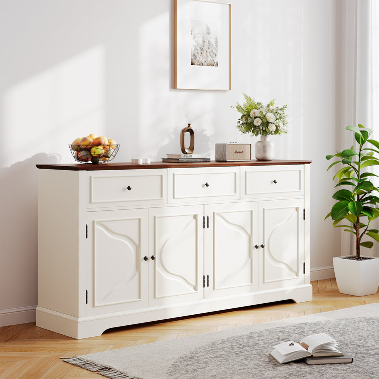 Brambly Cottage 4 Door 3 Drawer Sideboard | Wayfair.co.uk