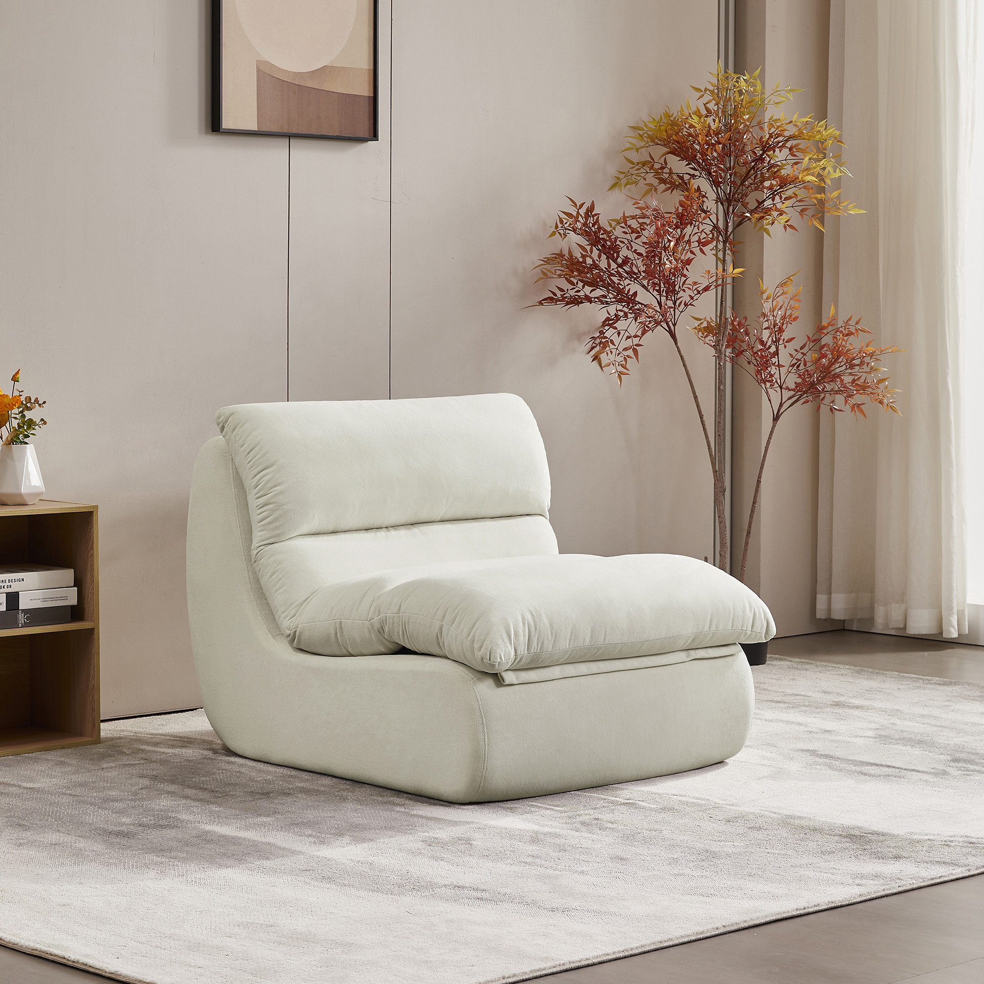 Trule Armless Sponge Filling Bean Bag Chair & Lounger & Reviews | Wayfair