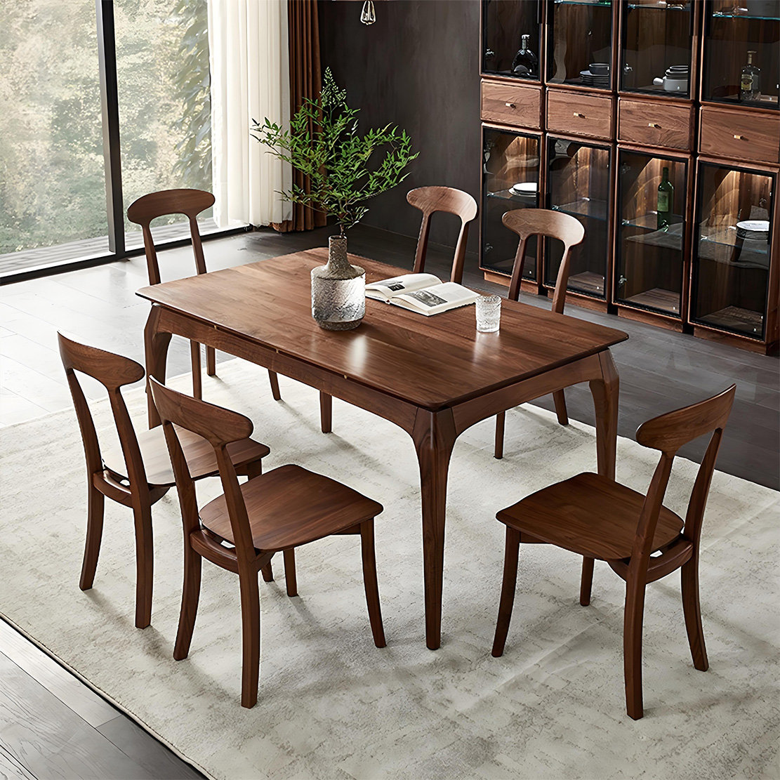 Waagy Suspended solid wood table set | Wayfair