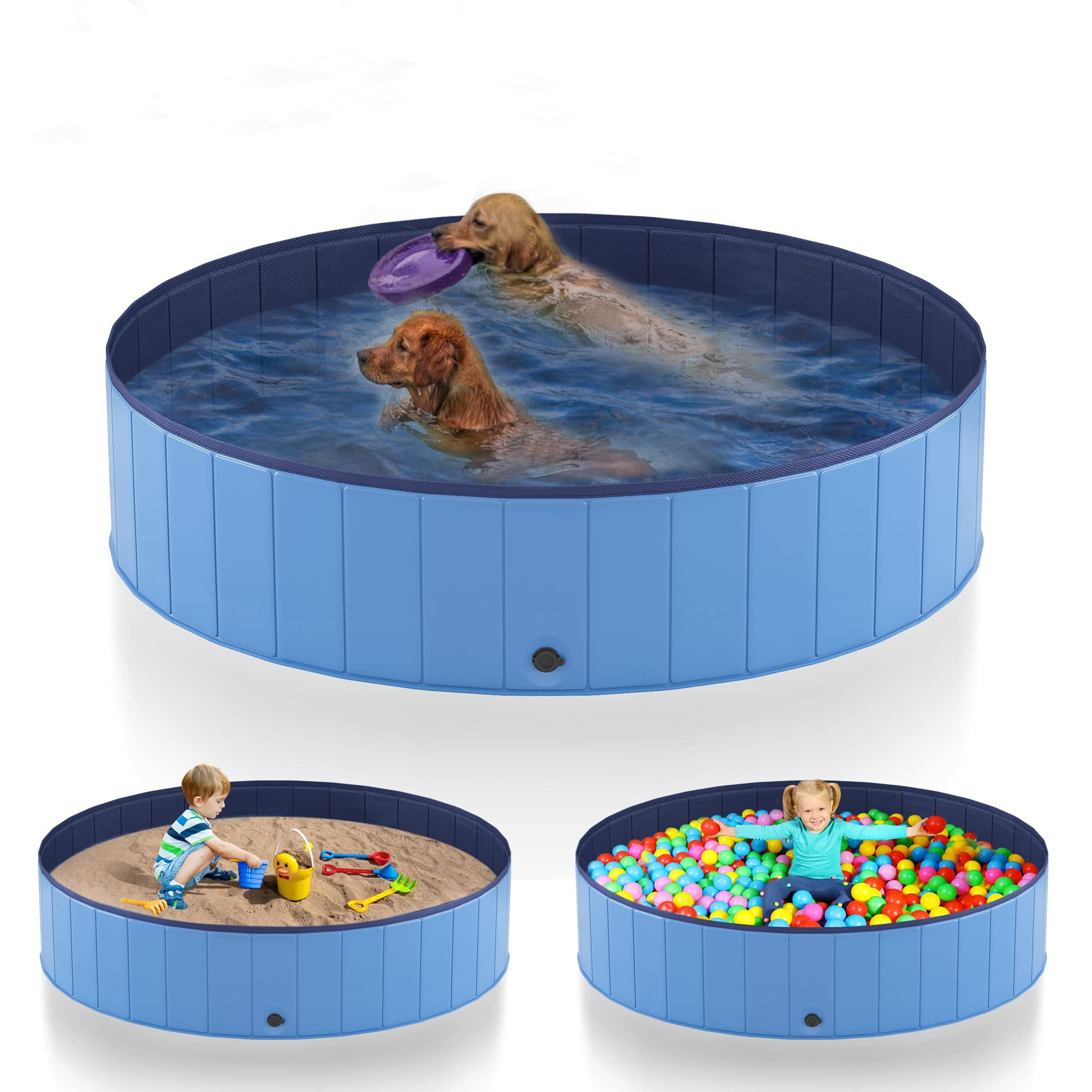 OLHAV 71 X12 Inches Foldable Dog Pool For Large Dogs - Wayfair Canada
