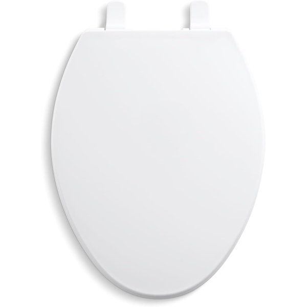 Minoky Elongated White Toilet Seat With Quick-Release Hinges And Quick ...