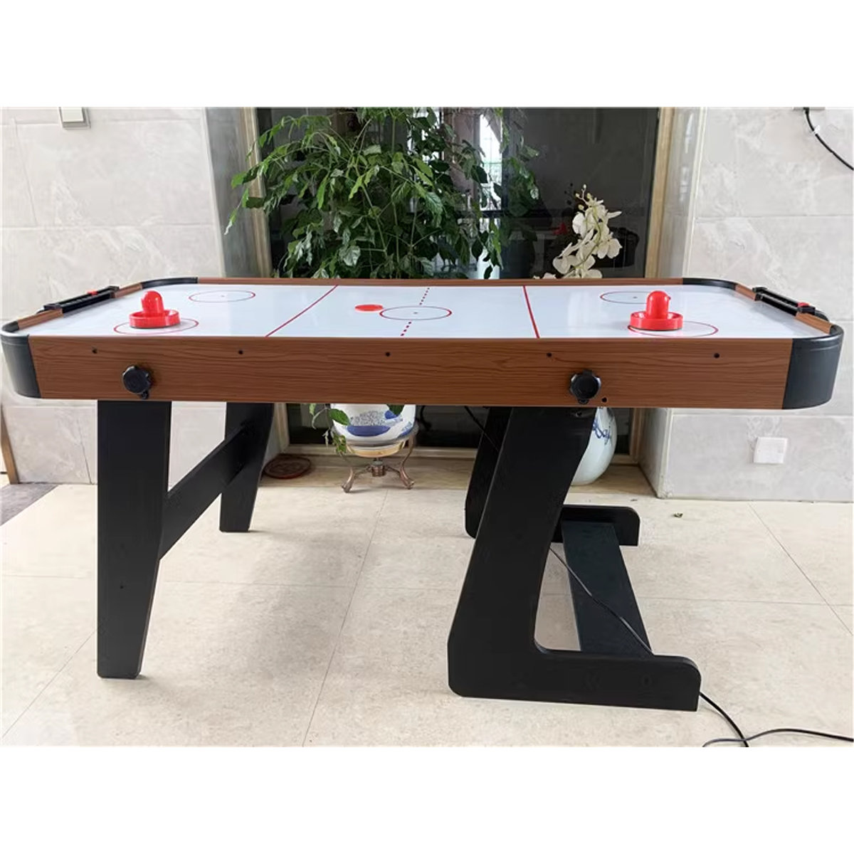 Feel High Pillows 60.24"Manufactured Wood Round Air Hockey Tables ...