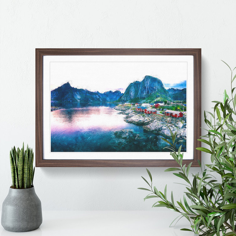 East Urban Home Hamnoy in Norway - Picture Frame Graphic Art | Wayfair ...