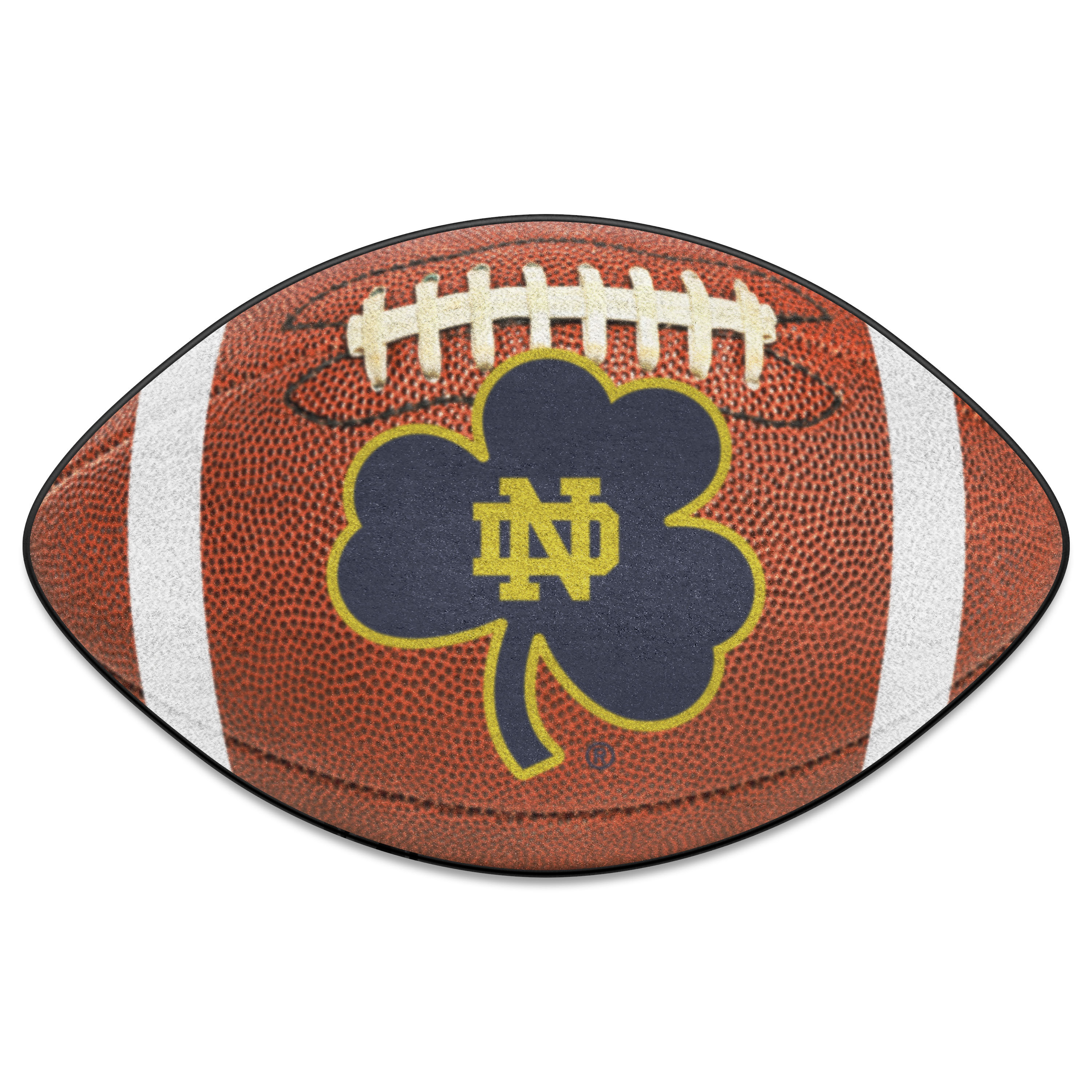 FANMATS Notre Dame_Notre Dame Fighting Irish Football Rug - 20.5In. X ...