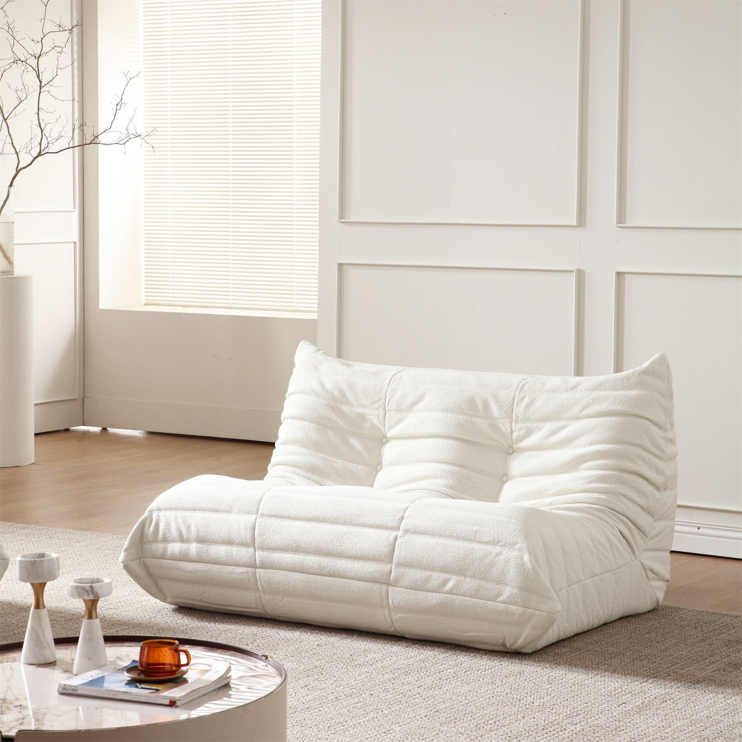 Trule Abbie 51.5'' Loveseat Sofa Lazy Sofa Bean Bag Sofa Floor Chair ...