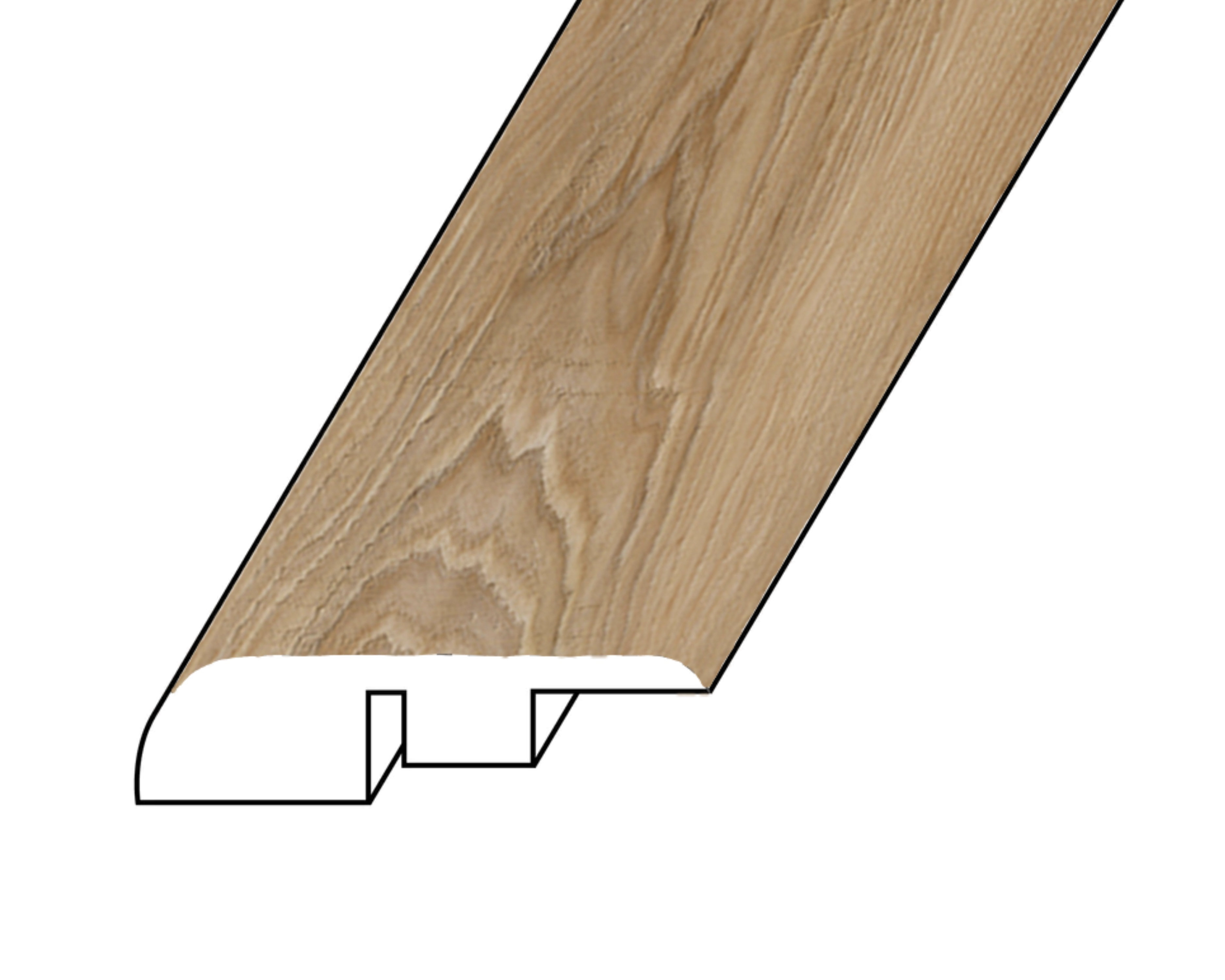 Envara Floors Vinyl 1.38'' W x 94.49'' L Threshold / End Cap | Wayfair