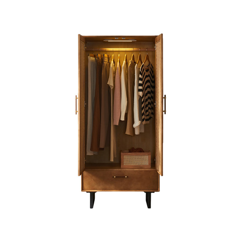 marlao Modern Simple Woven Wardrobe | Wayfair