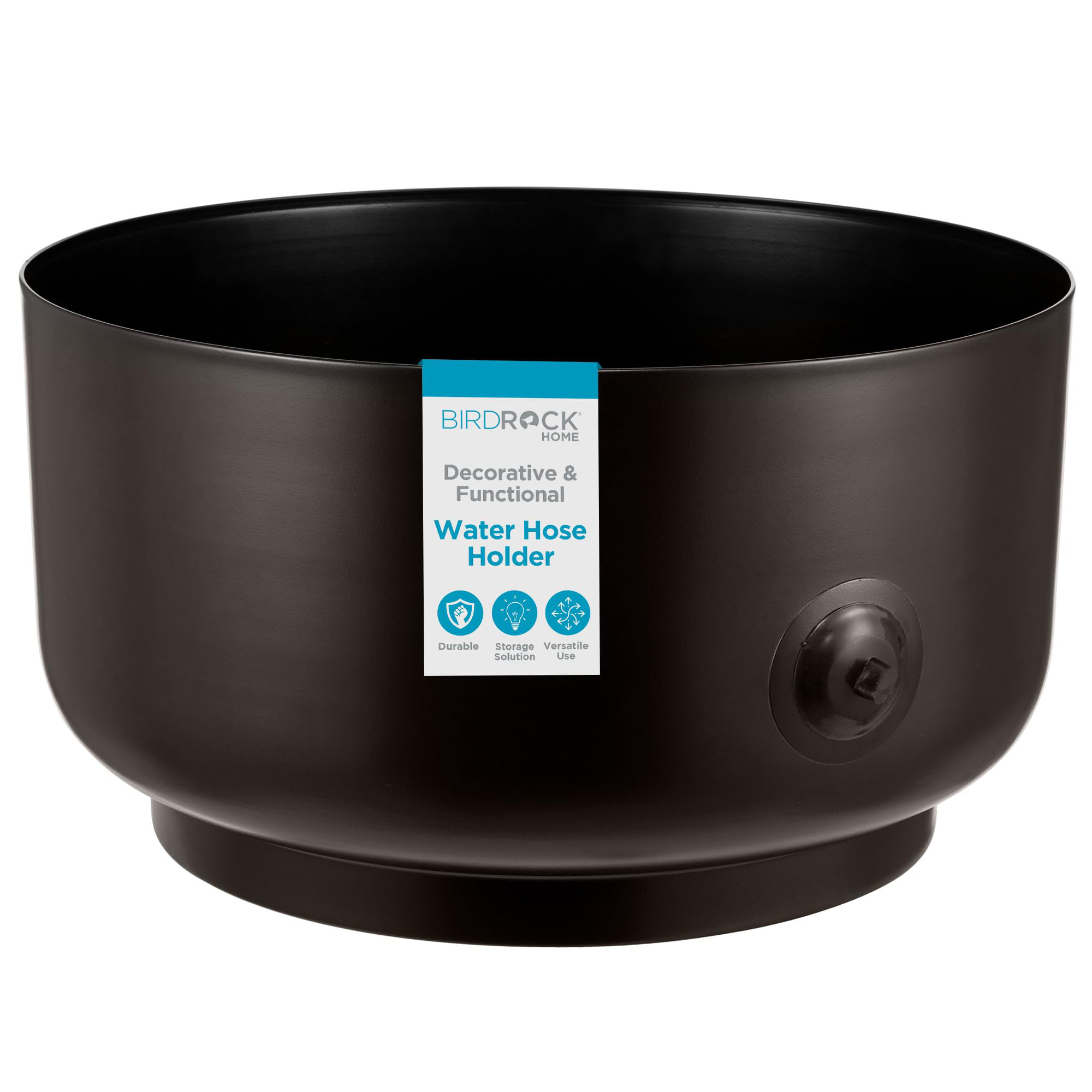 BIRDROCK HOME Decorative Footed Garden Water Hose Holder Pot - 100ft ...