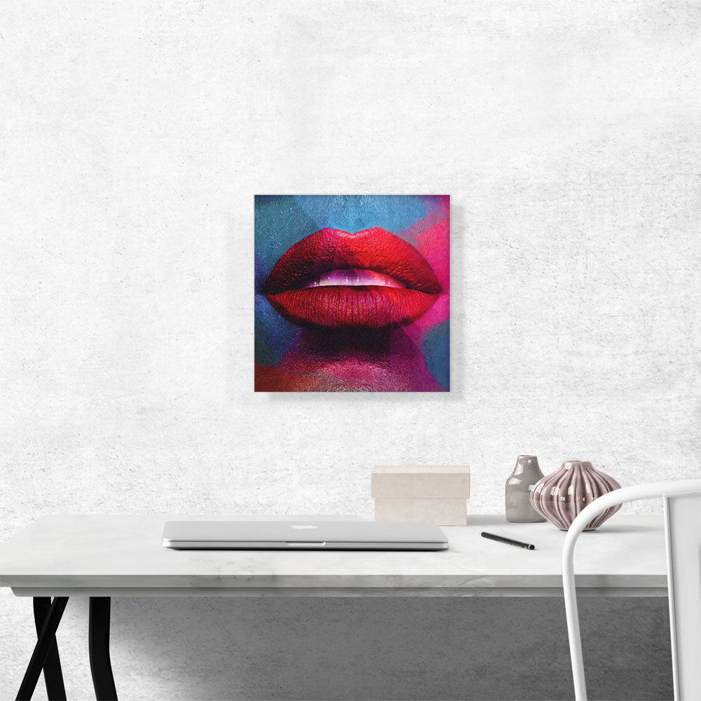 ARTCANVAS Modern Red Pink Lips Canvas Art Print - Wayfair Canada