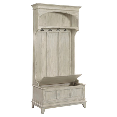 Rosalind Wheeler Risborough Hall Tree 39.5'' Wide with Bench | Wayfair