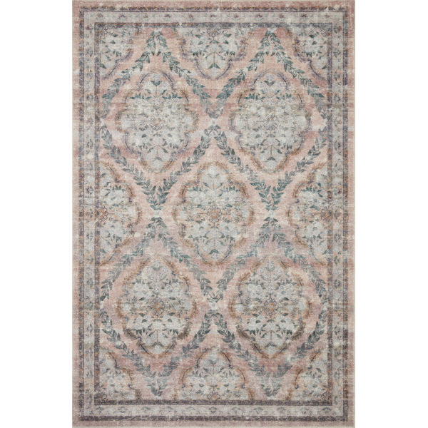 Rifle Paper Co. x Loloi Courtyard Blush Area Rug feat. CloudPile ...