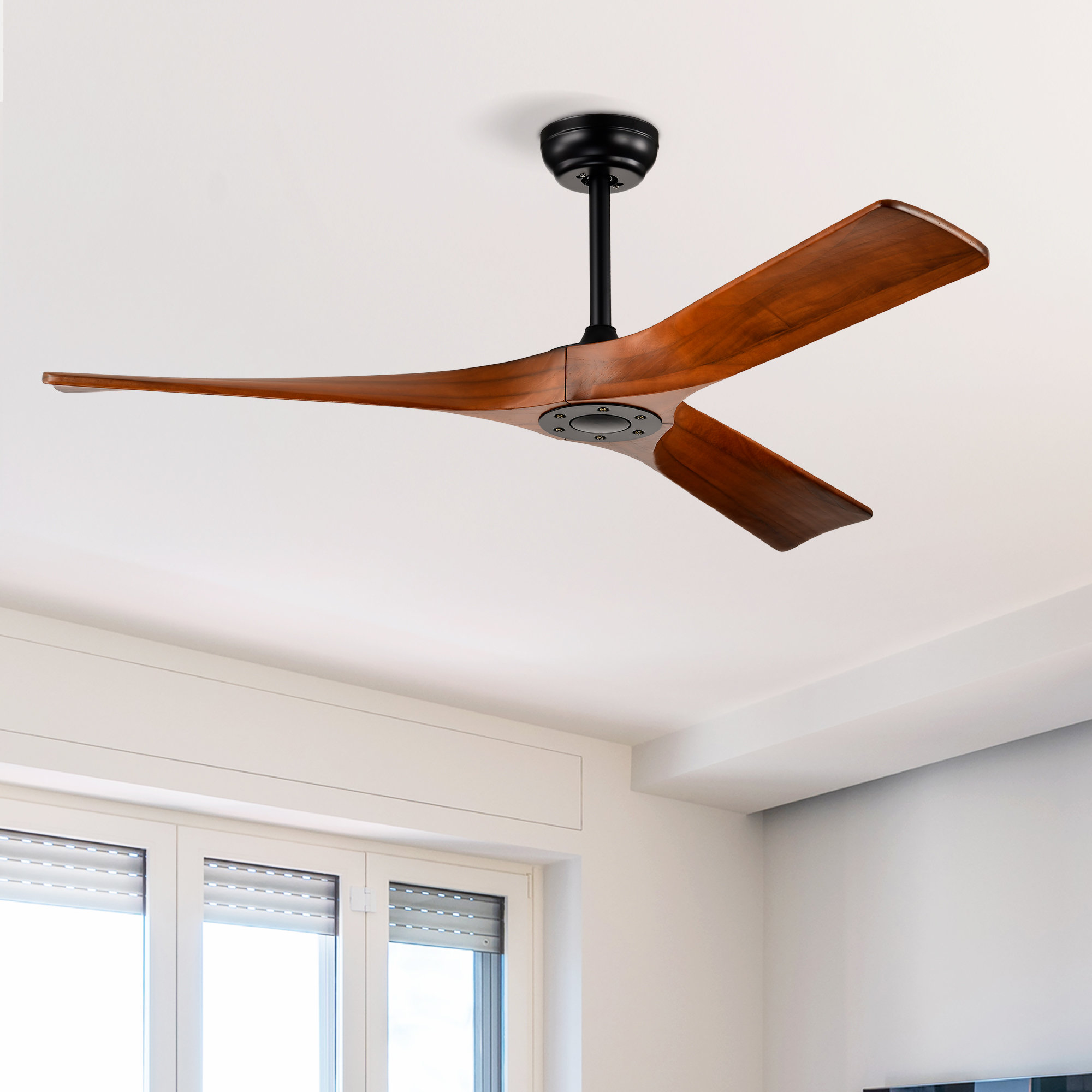 Ivy Bronx 52'' Solid Wood Ceiling Fan | Wayfair