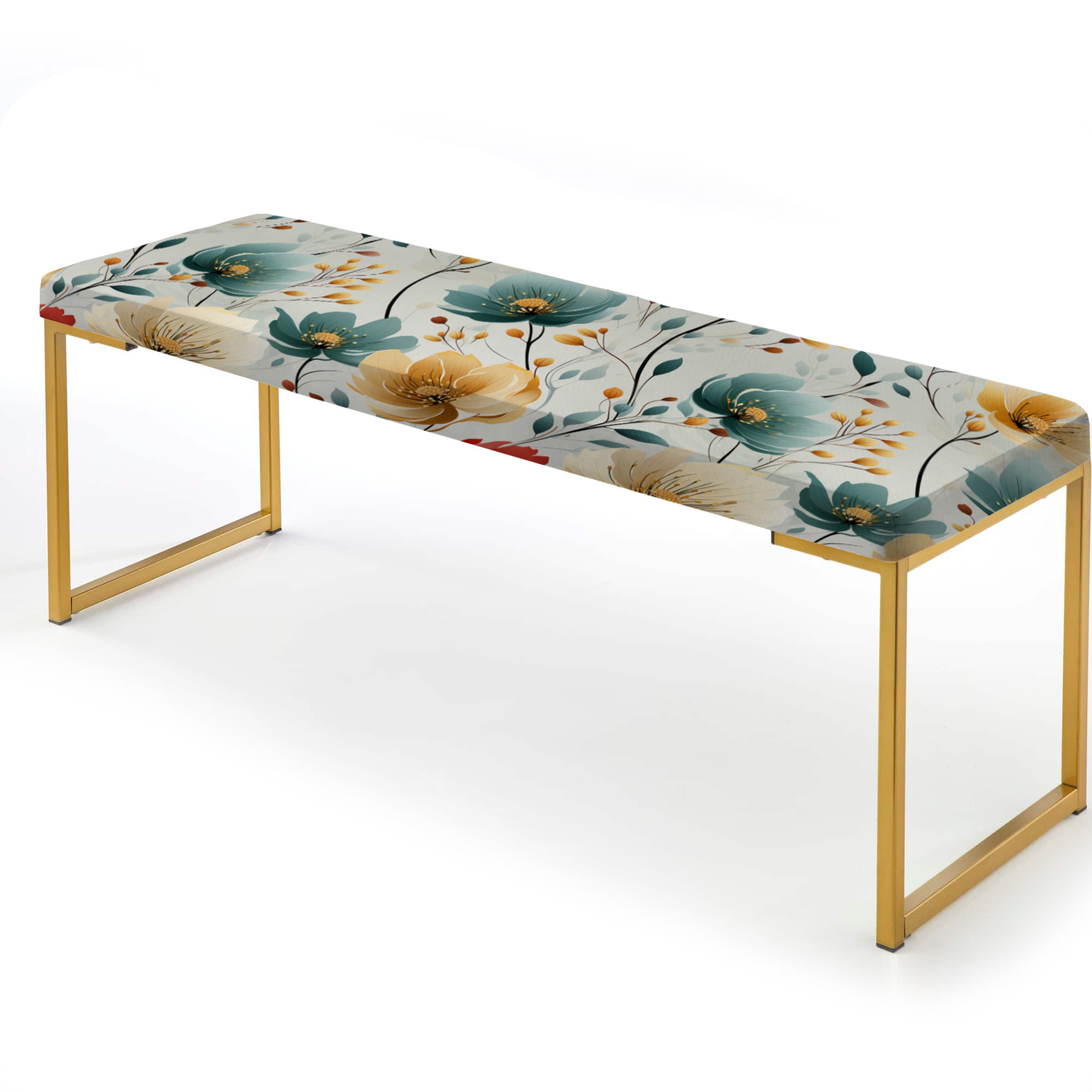 Design Art Multicolor Minimalist Blooms Floral Pattern - Floral ...