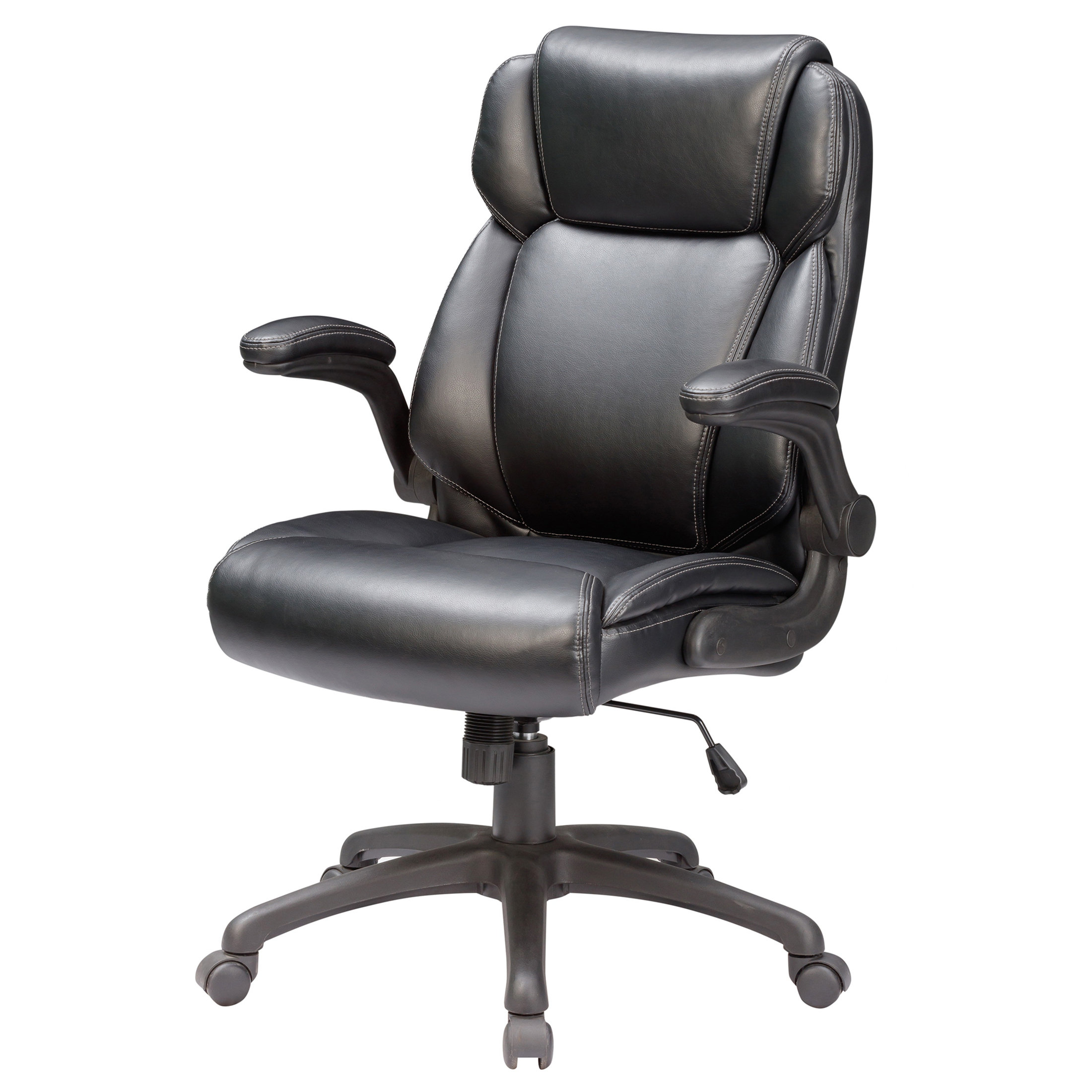 Inbox Zero Fully Adjustable Bonded Leather Office Chair with Advanced ...