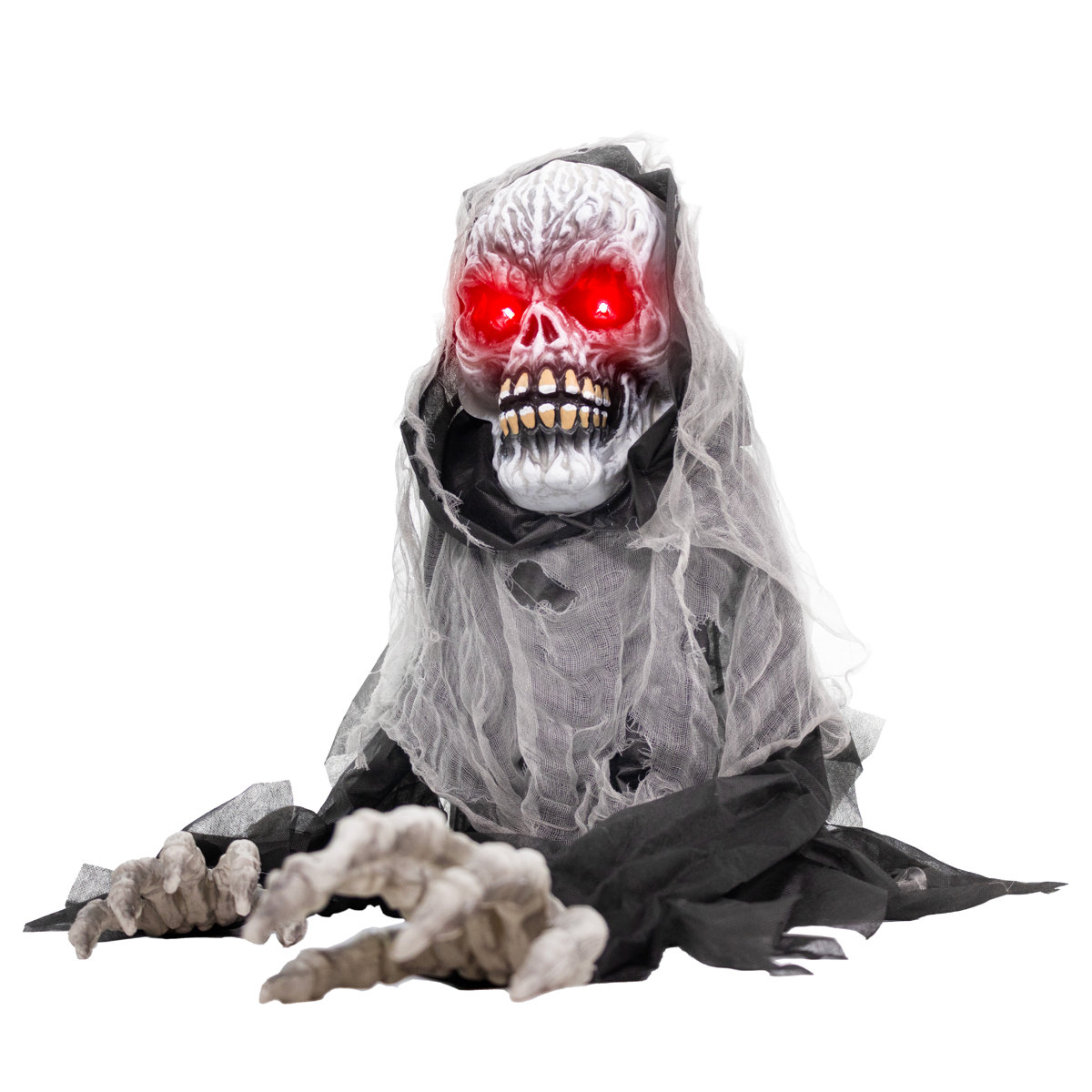 Haunted Hill Farm 27 In. Animatronic Reaper, Halloween Decorations for ...