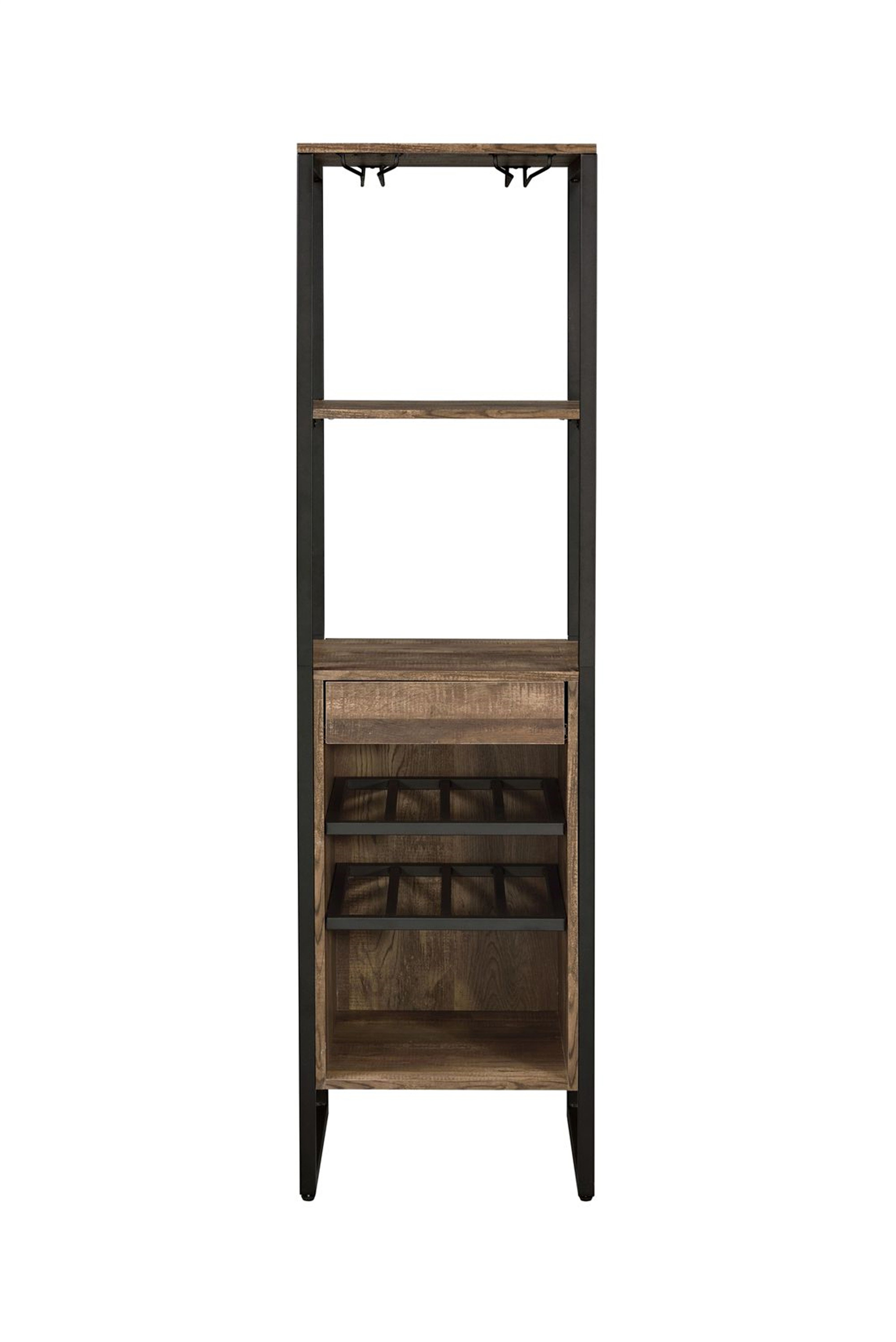 17 Stories Kellow Rack In Weathered Oak 97800 | Wayfair