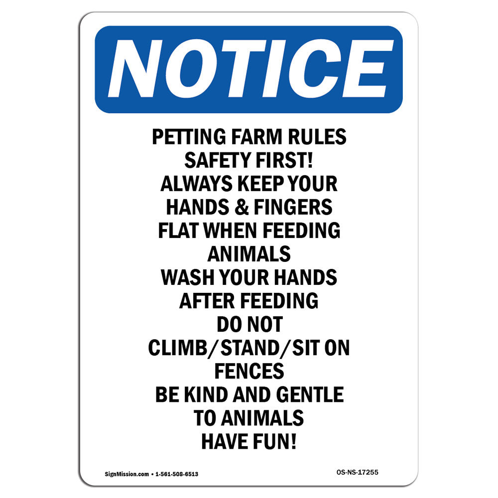 SignMission Petting Farm Rules Safety First Sign | Wayfair