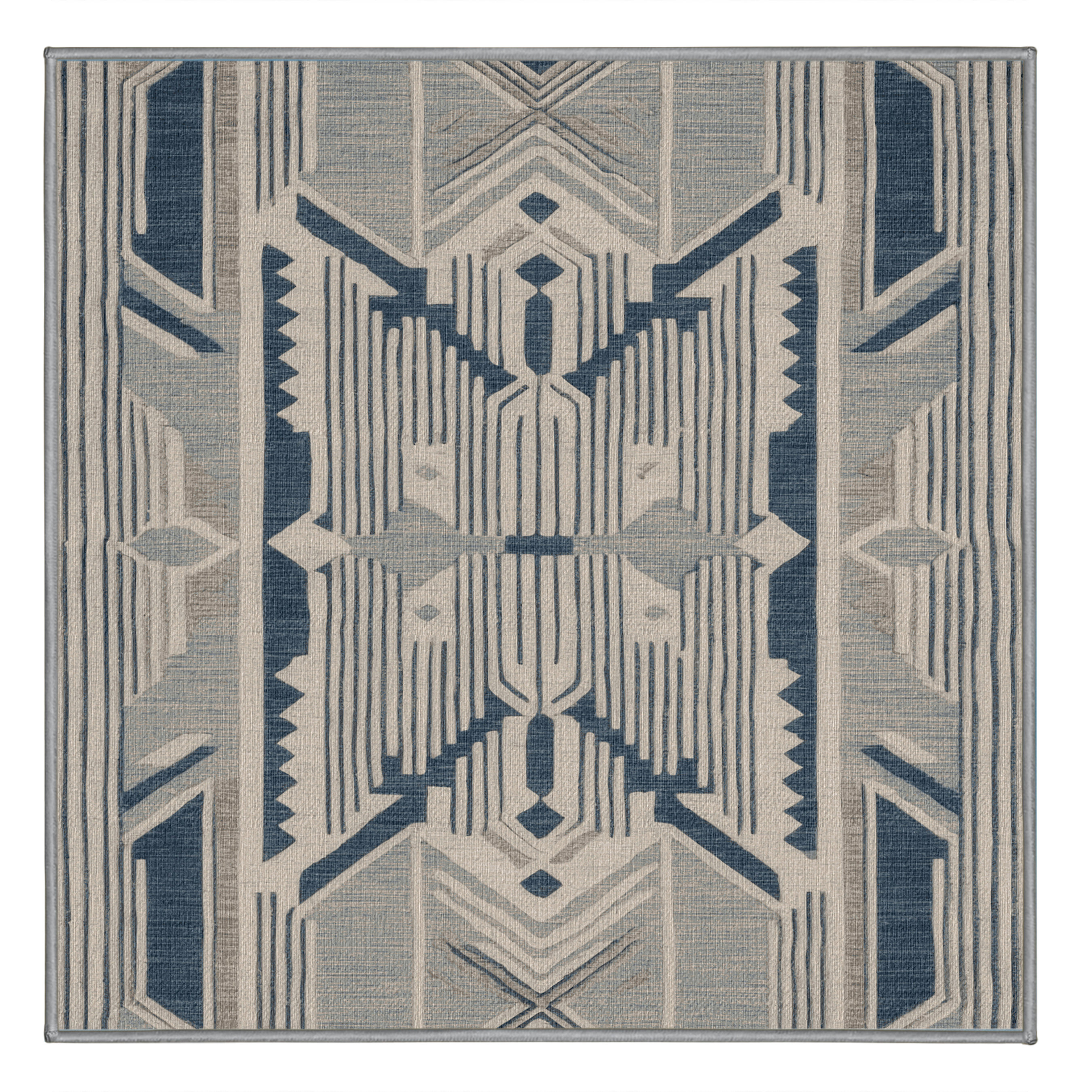Rosecliff Heights Washable Coastal Geometry Plus Coastal Area Rug | Wayfair