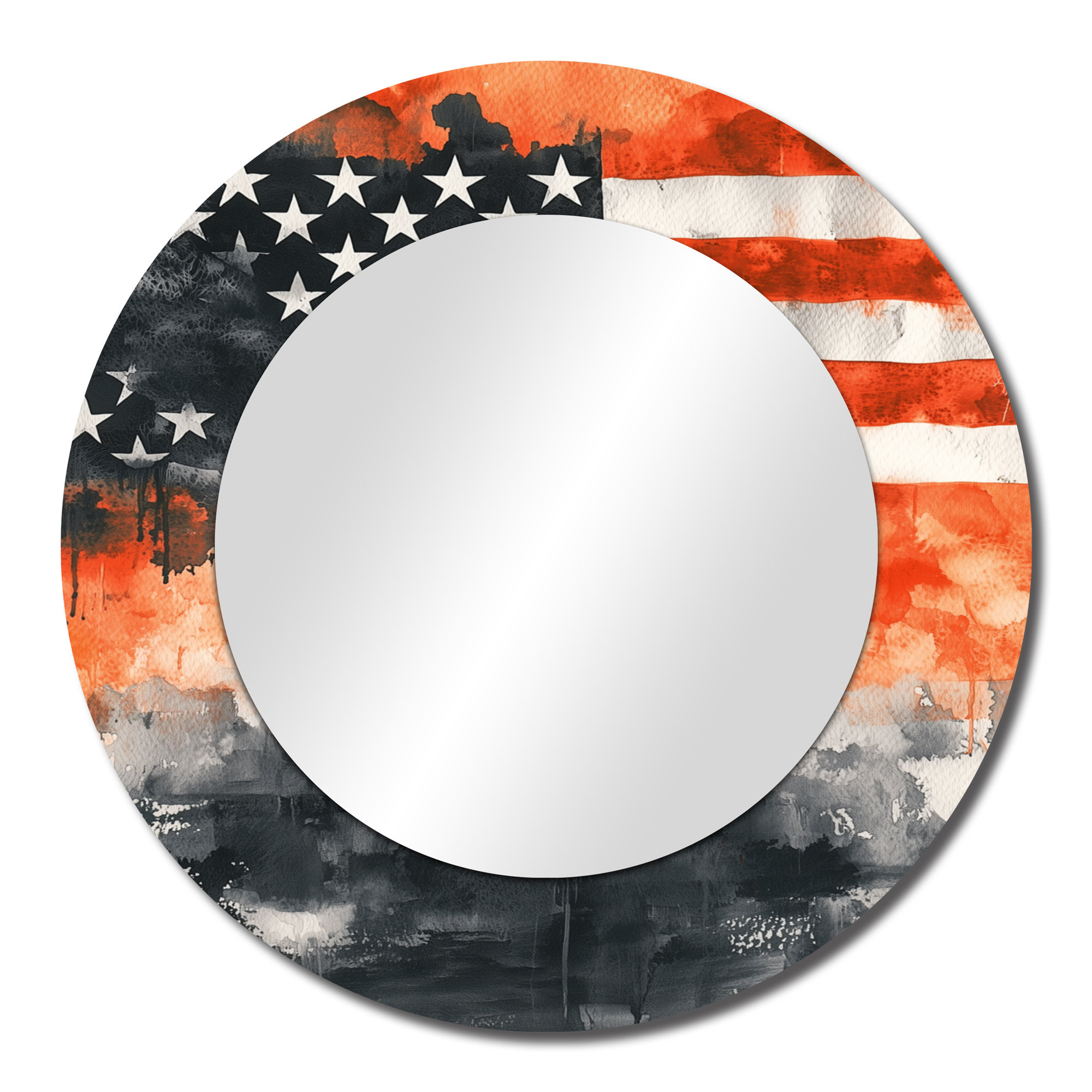 East Urban Home American Flag Patriot Memories I - Floral Accent Wall ...