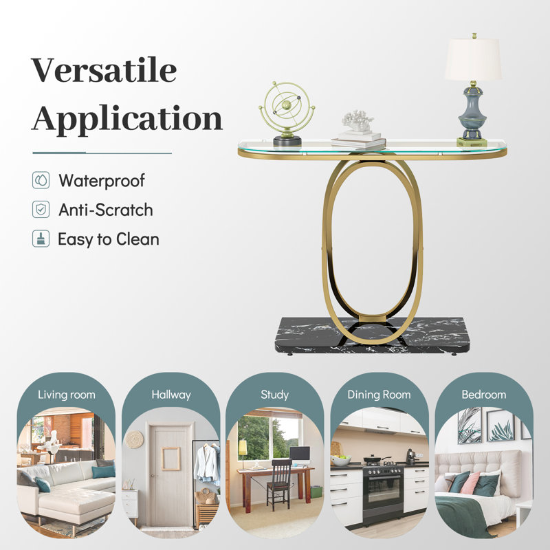 Willa Arlo Interiors Germania 43.3" Console Table & Reviews | Wayfair