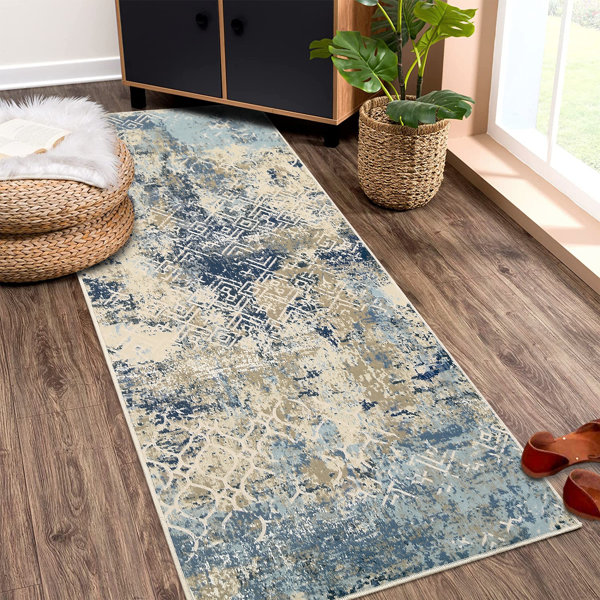 17 Stories Modern Abstract Aesthetics Area Rug Machine Washable ...