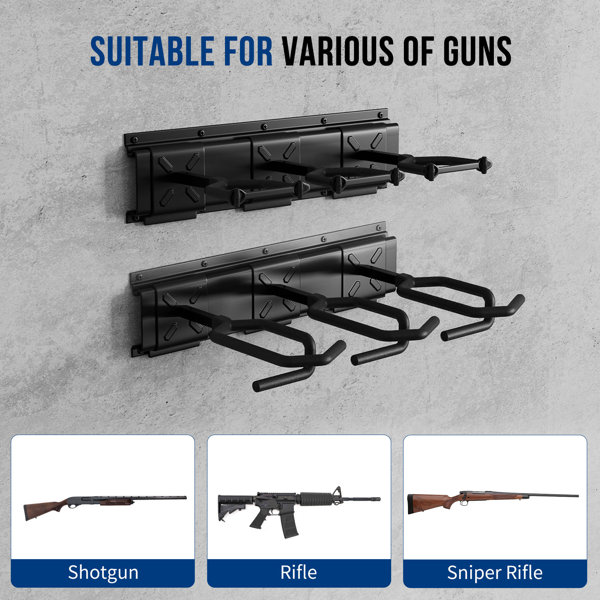 Blacksmith Gun Rack Wall Mount for Safety-conscious Individuals - 8 ...