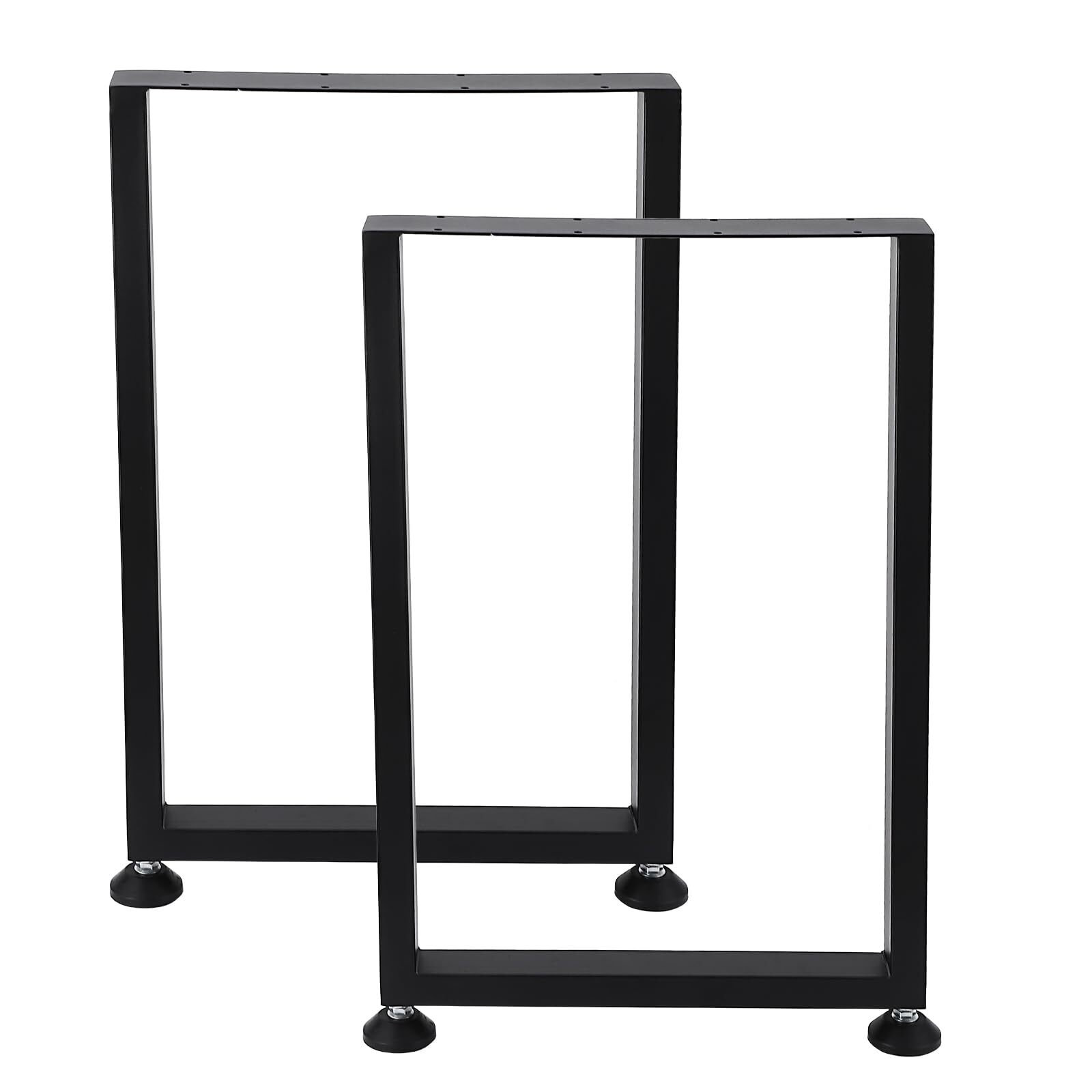 17 Stories 2Pcs Metal Square Tube Table Legs | Wayfair