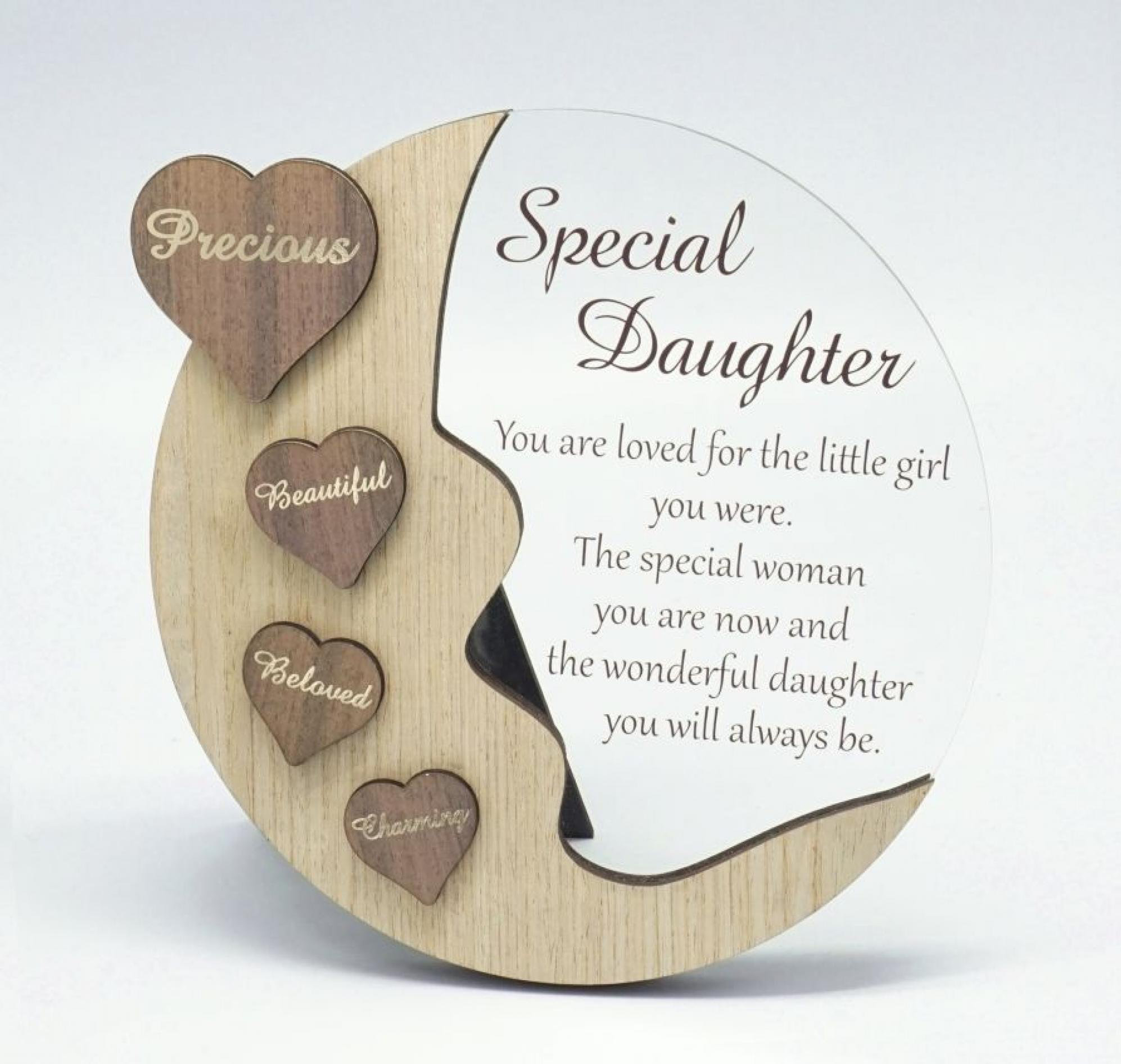 Trinx Moon With Words On Hearts And Text Message- Special Daughter ...