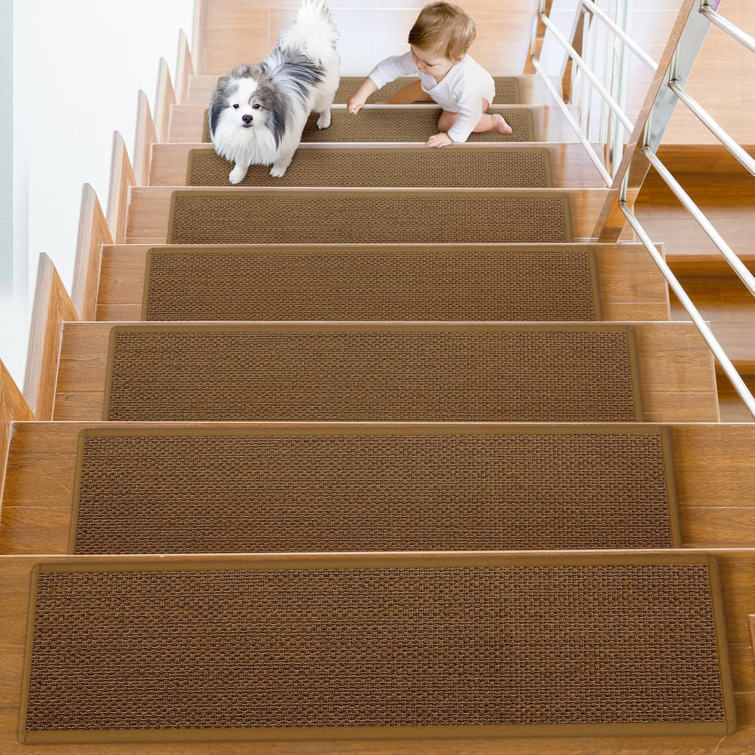 Latitude Run® Non Slip Stair Treads for Wooden Steps - Wayfair Canada
