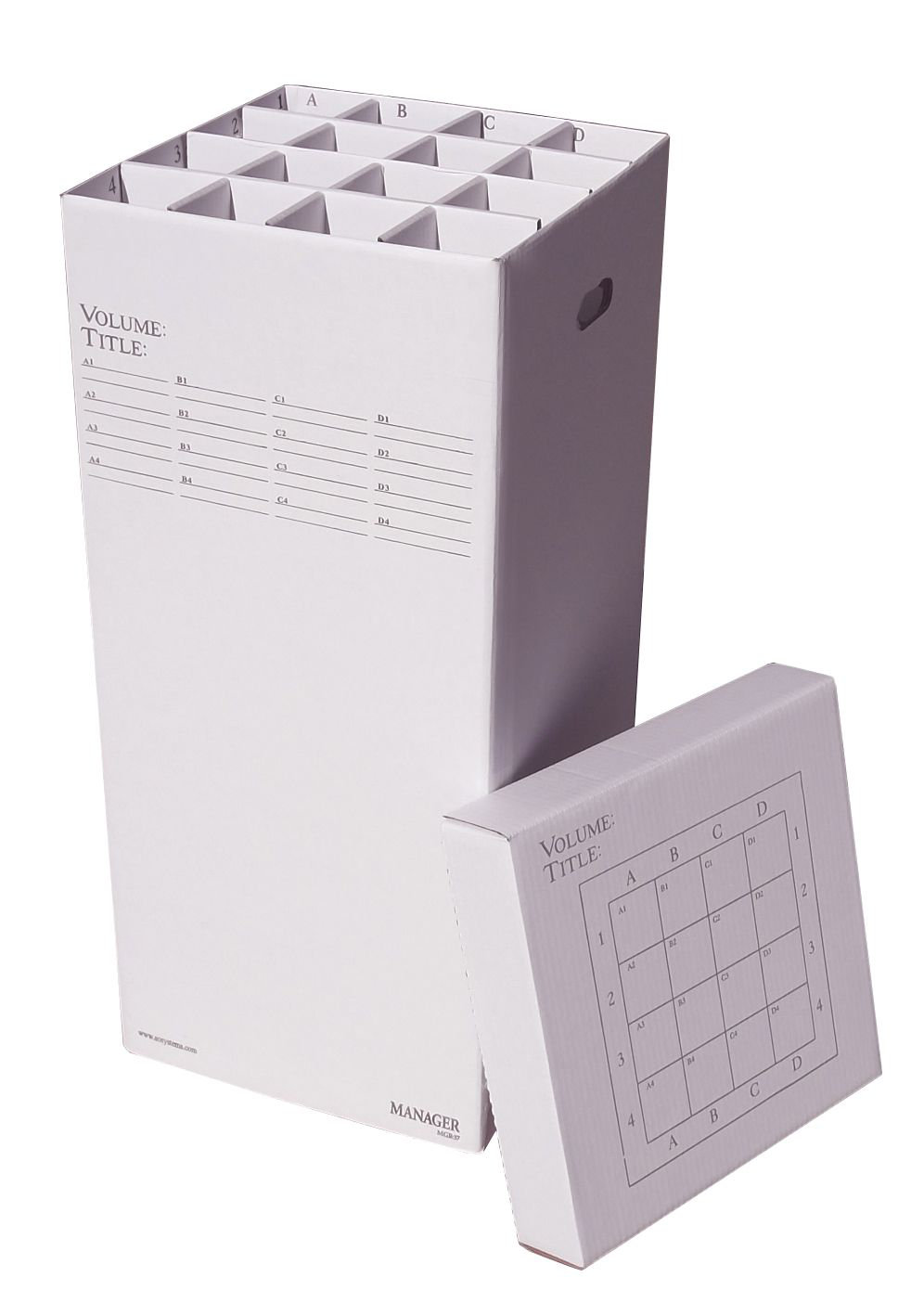 Advanced Organizing Systems 16 Slot Rolled Filing Box & Reviews ...