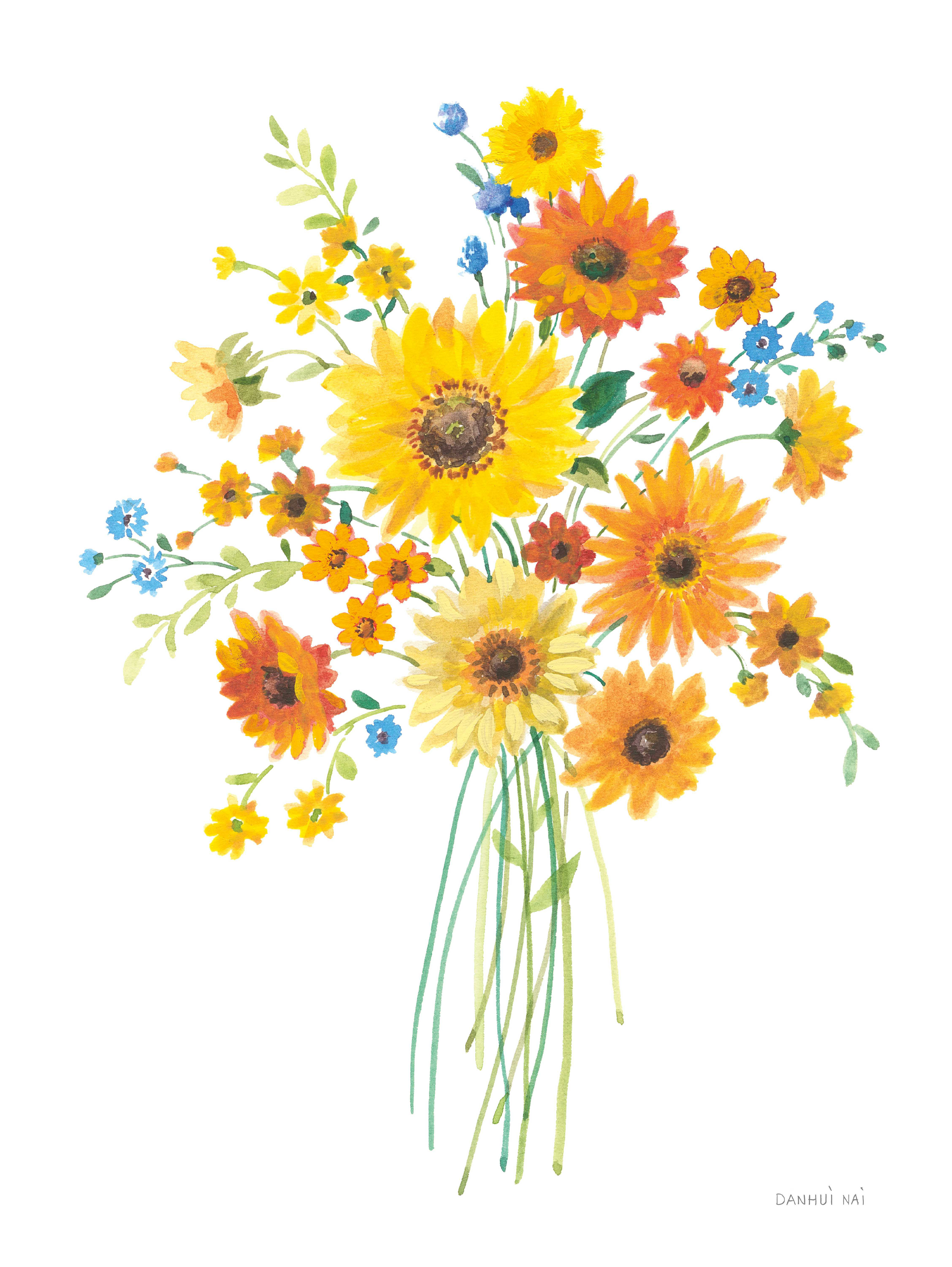 Rosalind Wheeler Sunshine Bouquet I by Danhui Nai - Wrapped Canvas ...