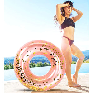 CoTa Global Inflatable Pool Float Tube Confetti 36 Inches Premium Swim ...