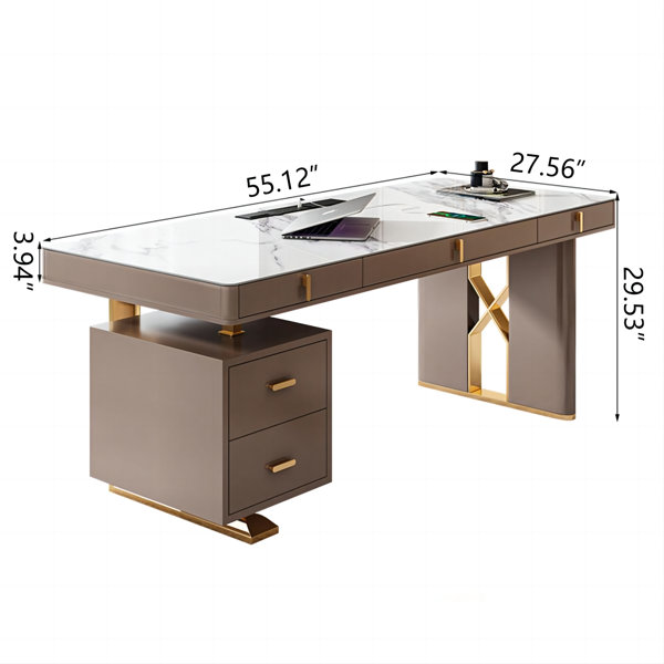 Recon Furniture Desk & Reviews | Wayfair