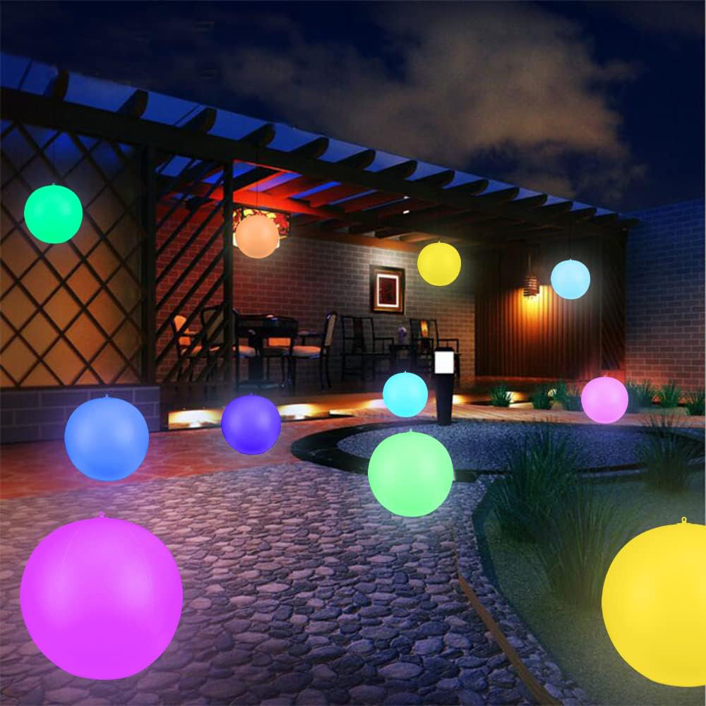Fashion Finesse Floating Pool Lights Solar Powered, 14 Inch Pool Lights ...