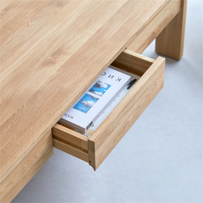 Union Rustic Solid Oak Coffee Table | Wayfair.co.uk