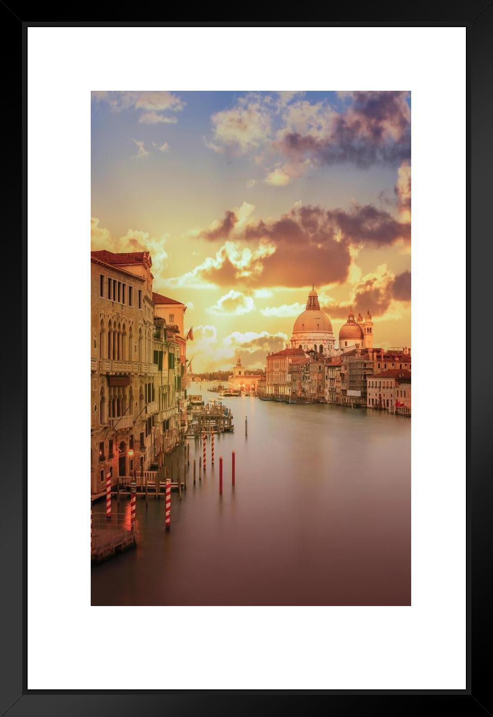 Latitude Run® The Grand Canal At Sunset Venice Italy Photo Art Print ...