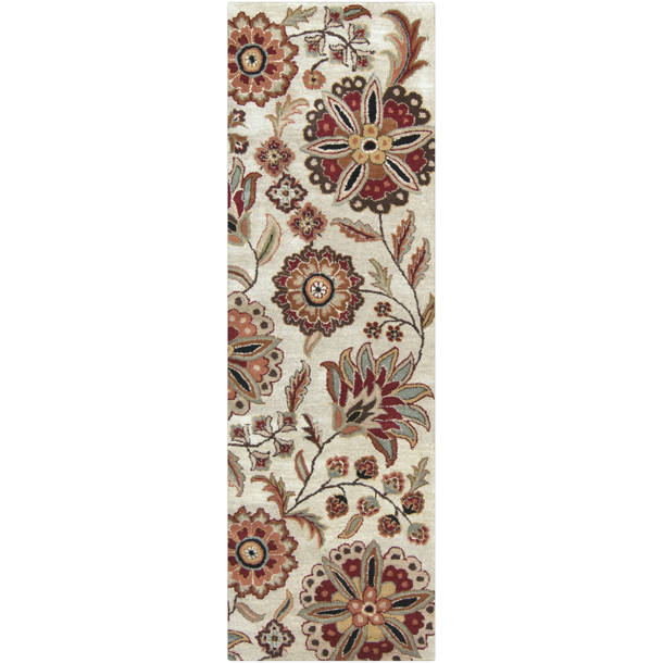 Langley Street Elsberry Wool Floral Rug & Reviews | Wayfair