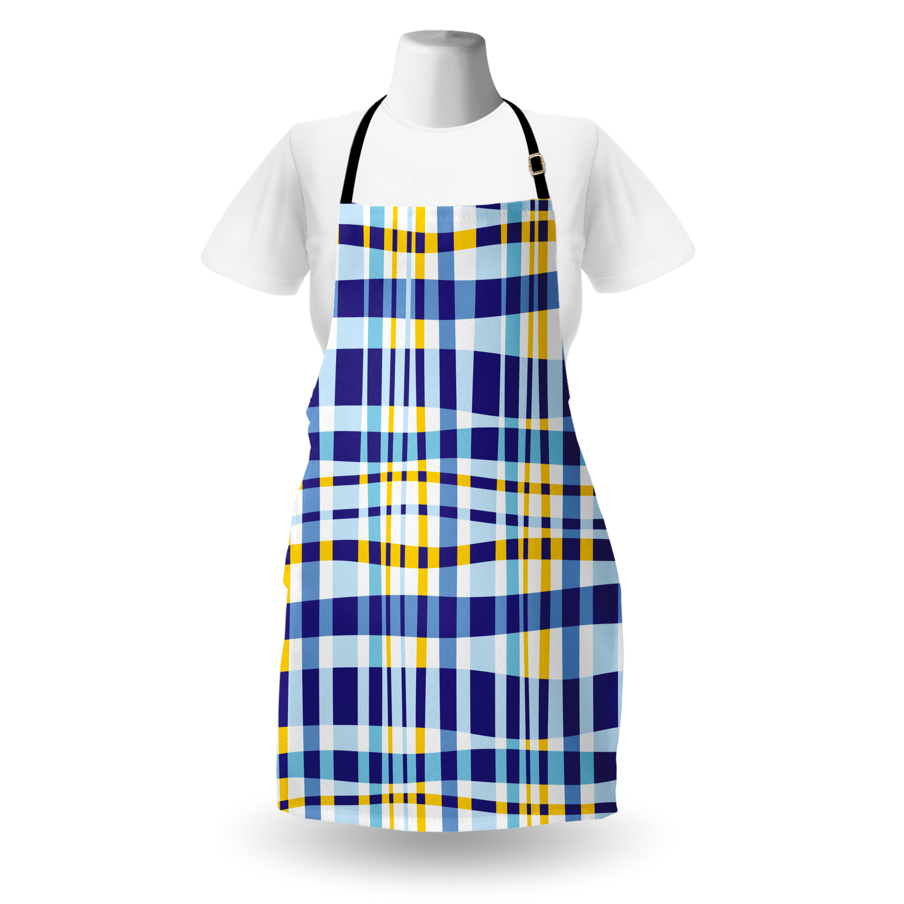 East Urban Home Yellow and Blue Apron, Cooking Gardening, Adult Size ...