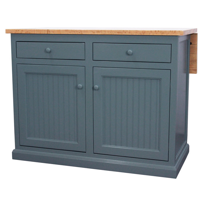 August Grove® Avant Poplar Kitchen Island & Reviews | Wayfair