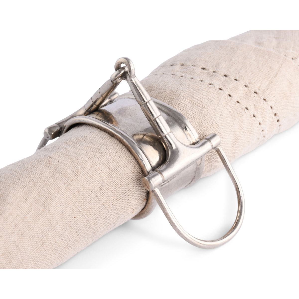 Vagabond House Equestrian Pewter Horse Bit Napkin Ring | Perigold