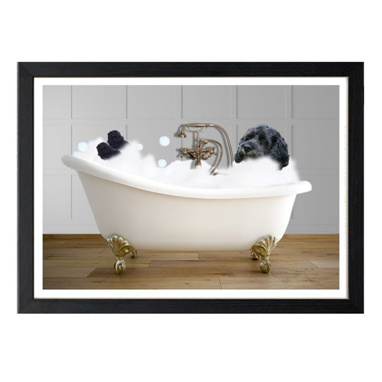 Maturi Black Cavapoo in Bath - Unframed Art Prints | Wayfair.co.uk