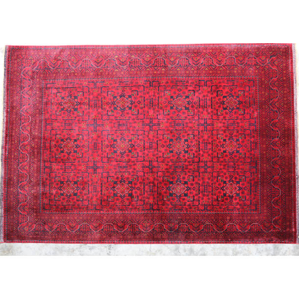 Bokara Rug Co., Inc. Hand-Knotted High-Quality Red and Green Area Rug ...