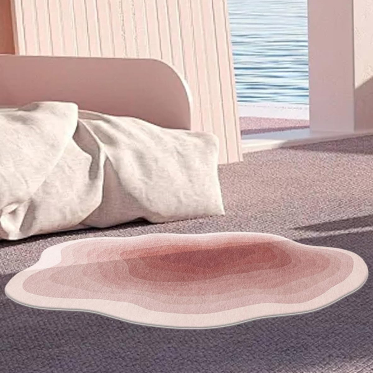 Wrought Studio™ Modern Abstract Area Rug, Gradient Irregular Carpets ...