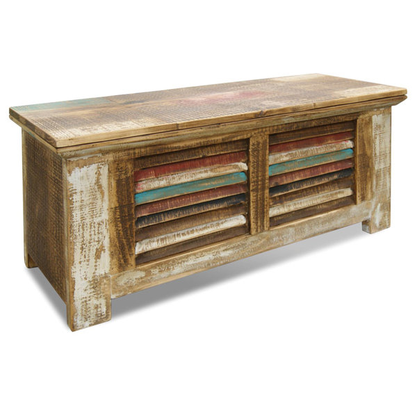 One Allium Way® La Boca Shutter Panel Trunk | Wayfair