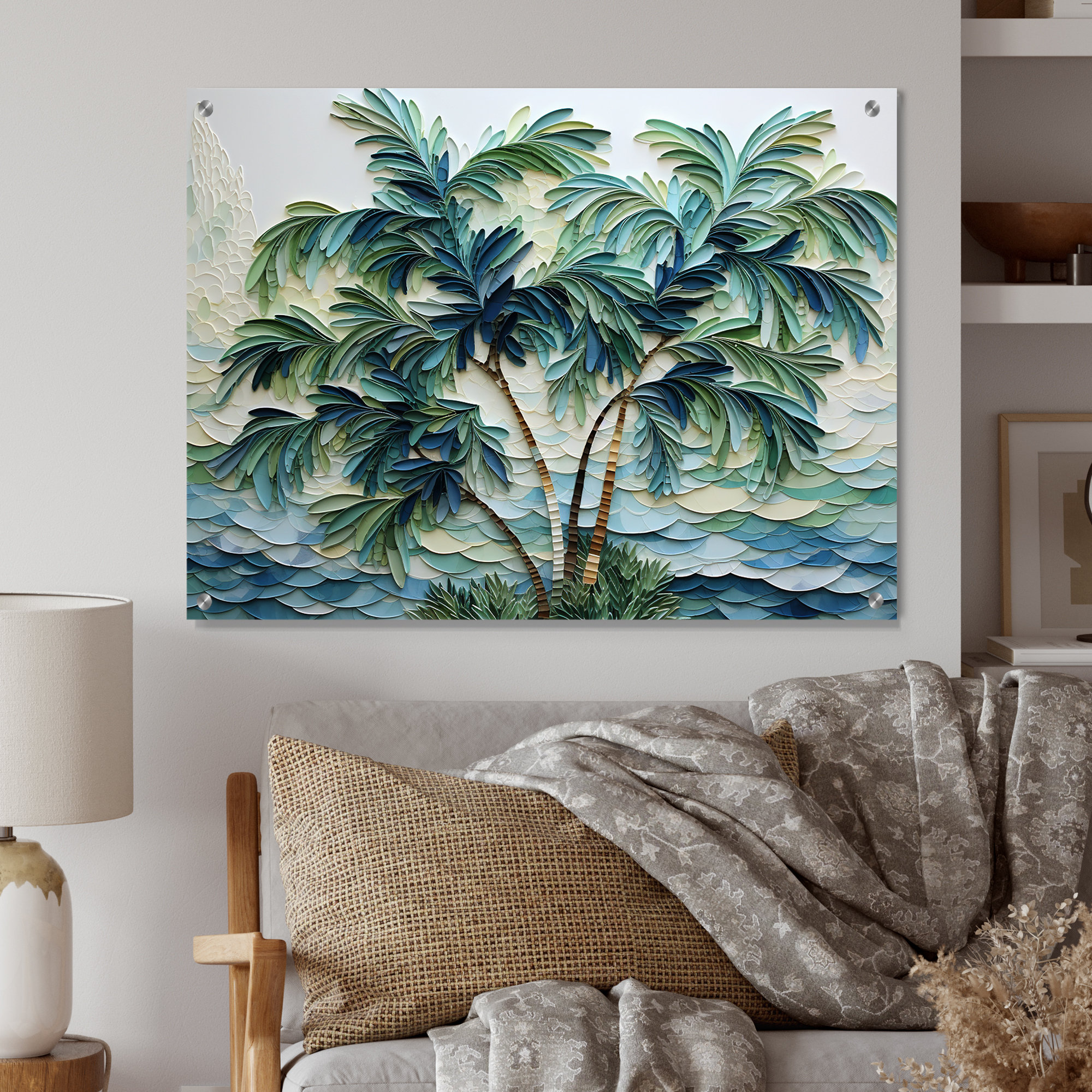 Bay Isle Home™ Green Minimalims Palm Trees VII - Palms & Palm Trees ...