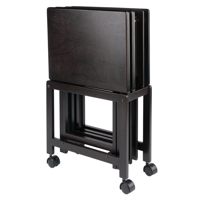Winsome Allen 5 Piece Snack Tray Table Set & Reviews | Wayfair