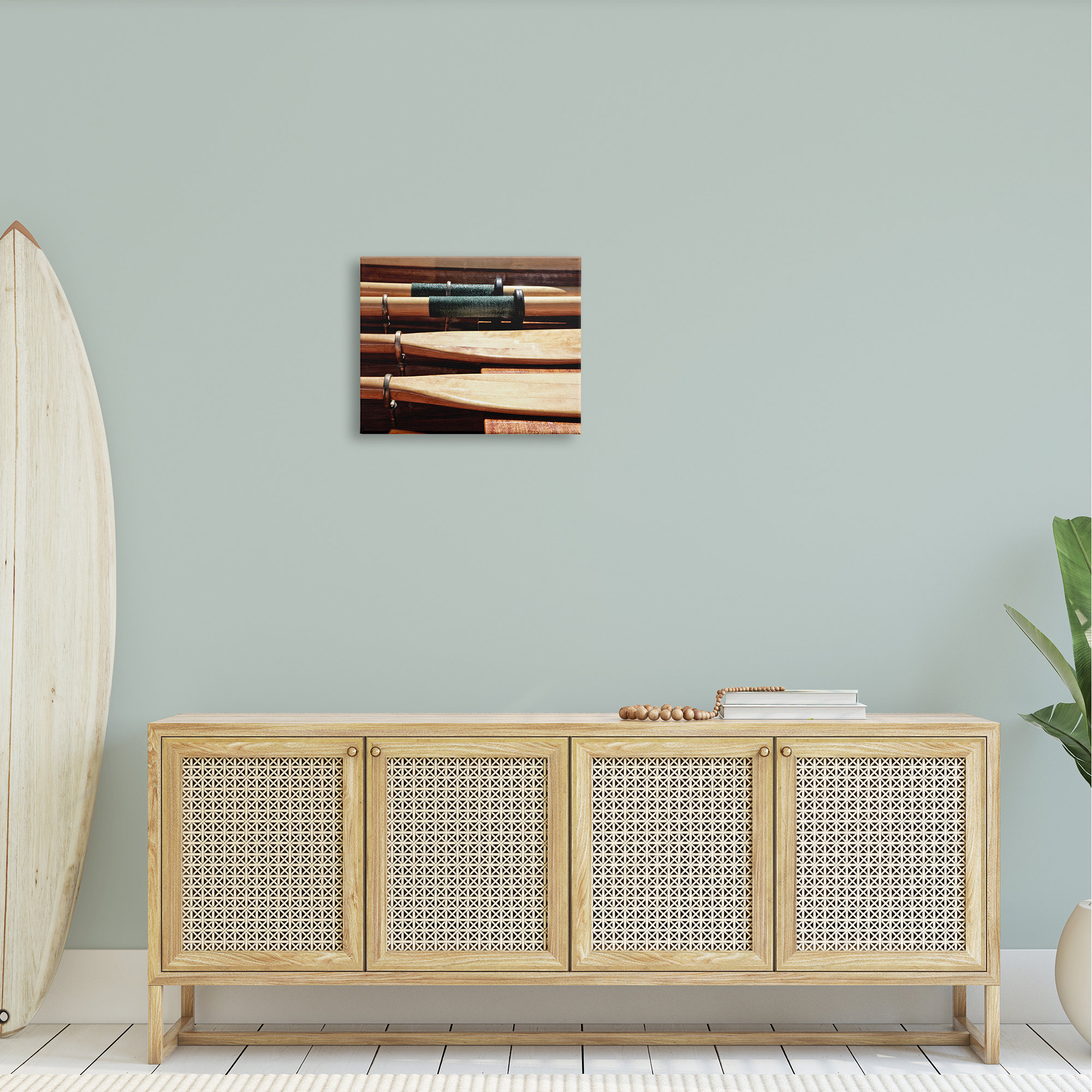 Stupell Industries Rowing Oars by Savanah Plank - Wrapped Canvas ...