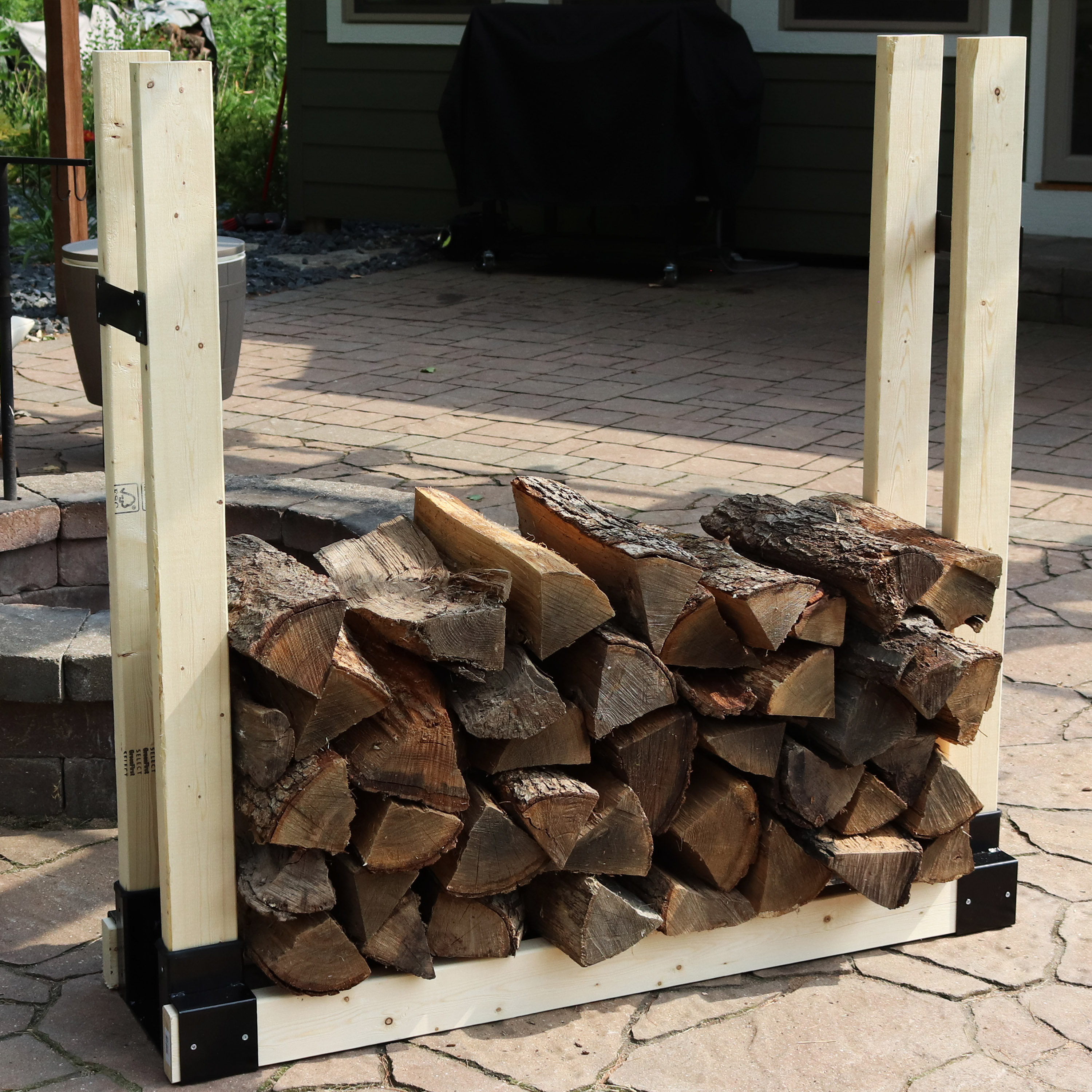 Symple Stuff Givry Adjustable Closed End Steel Firewood Log Rack ...