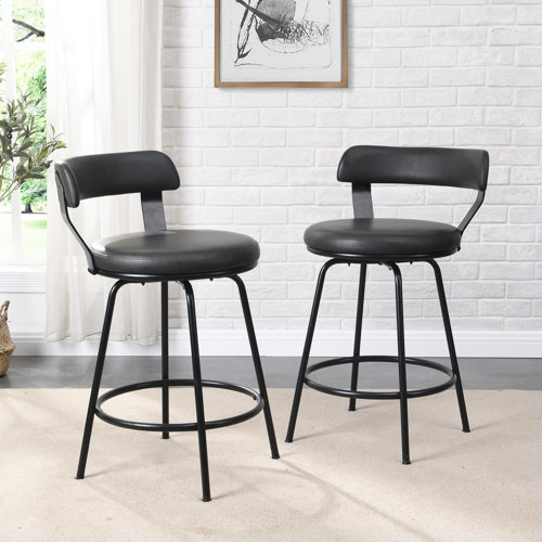Low Back Swivel Counter Height Bar Stools You'll Love | Wayfair