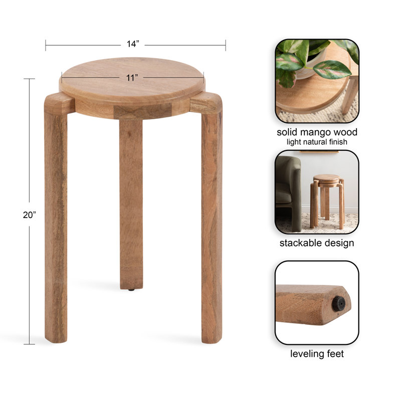 Millwood Pines Round Living Room Side Table | Wayfair